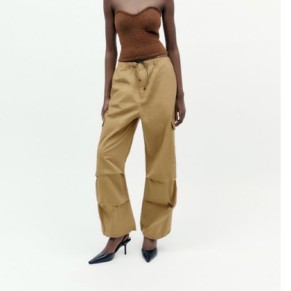 Zara | Pants & Jumpsuits | Zara Cargo Parachute Pants | Poshmark